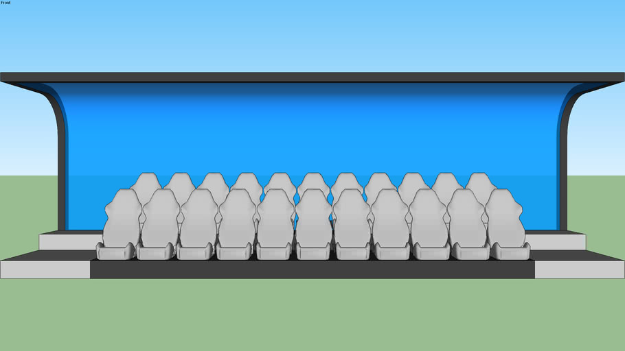 Substitutes Bench | 3D Warehouse