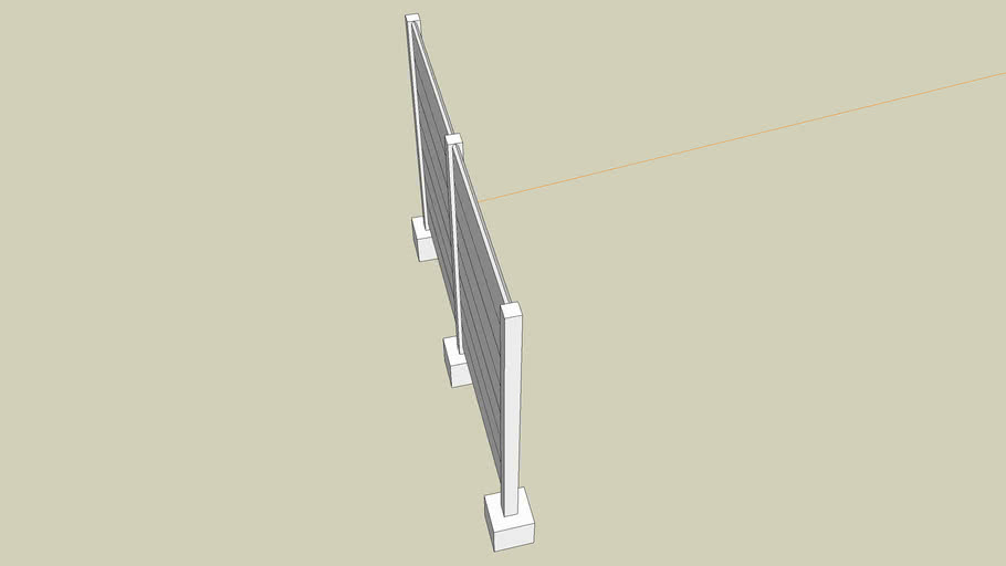 2100mm high 'vibracrete' wall untextured | 3D Warehouse