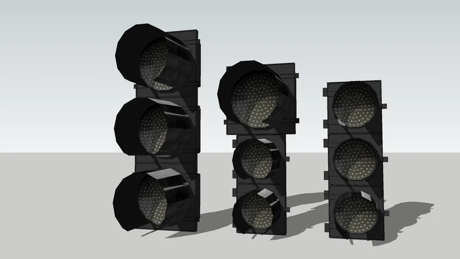 Simplistic LED Traffic signals | 3D Warehouse