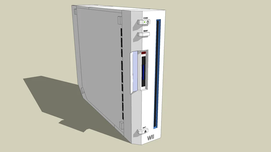 The Nintendo Wii System (Without Stand) | 3D Warehouse