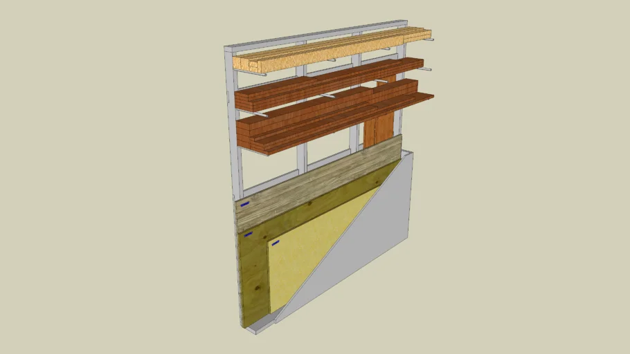 Wood Storage Rack | 3D Warehouse