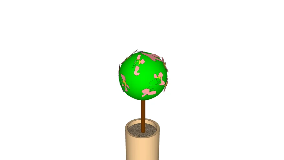 Pink flower tree | 3D Warehouse