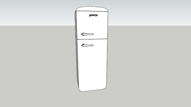 Refrigerador Vintage | 3D Warehouse