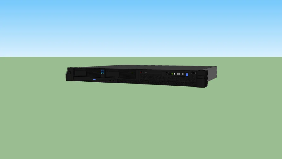 IBM eServer xSeries 336 rack-mount server computer | 3D Warehouse