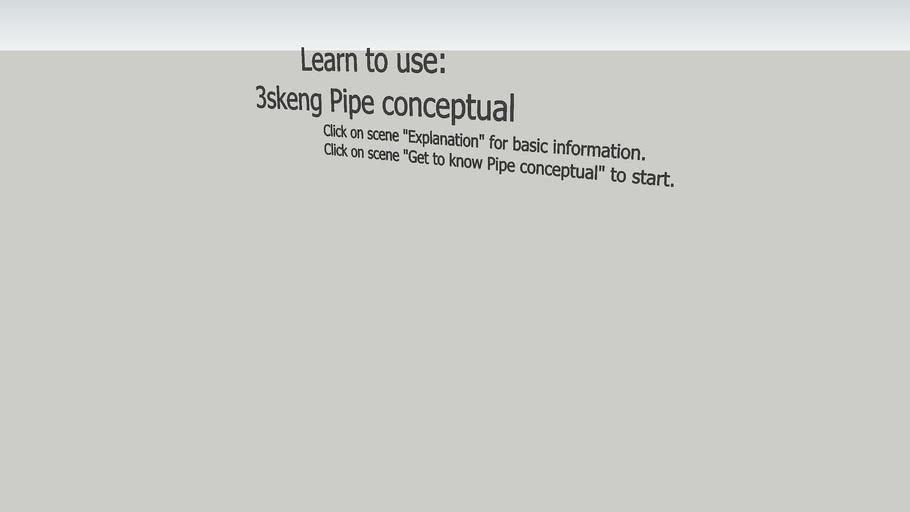 (1) Learn to use 3skeng Pipe conceptual | 3D Warehouse