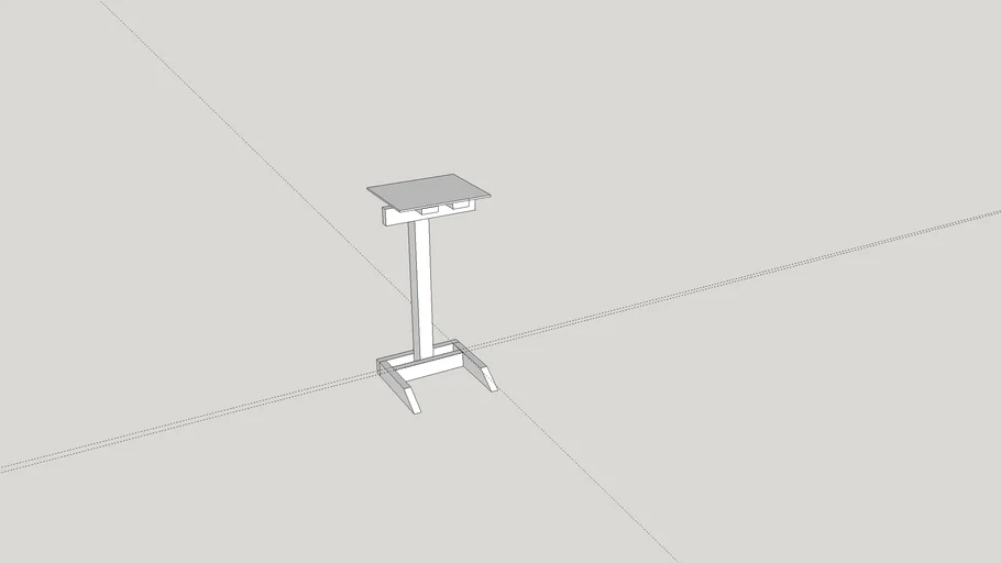 Standing Desk Monitor Stand | 3D Warehouse