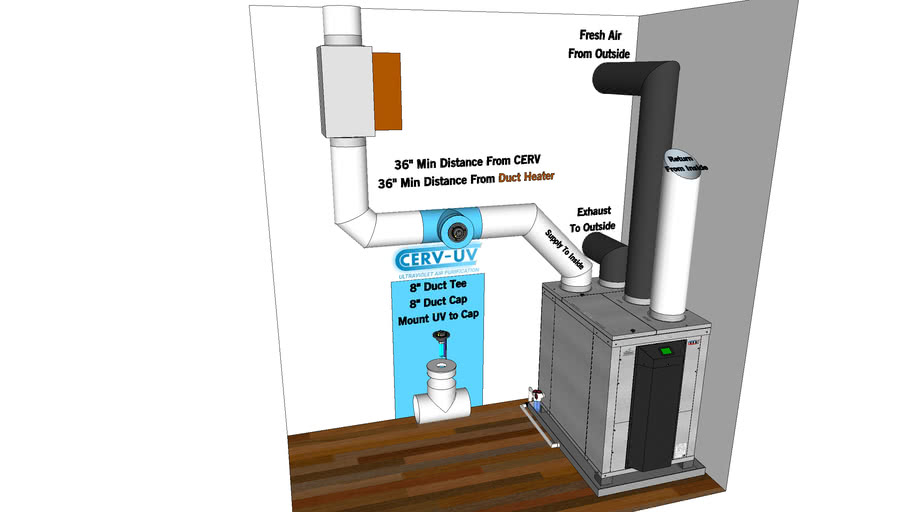 CERV-UV External installation for CERV2 | 3D Warehouse