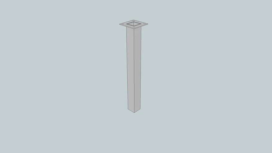 Metal or Aluminum Table Leg | 3D Warehouse