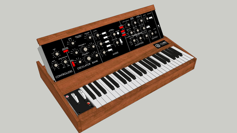 Moog Minimoog Model D | 3D Warehouse