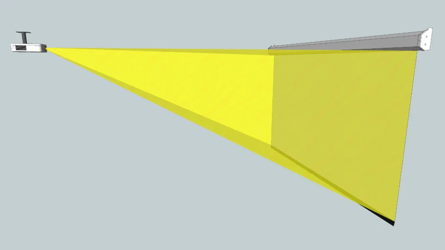 Generic Projector and Screen with Light Path | 3D Warehouse