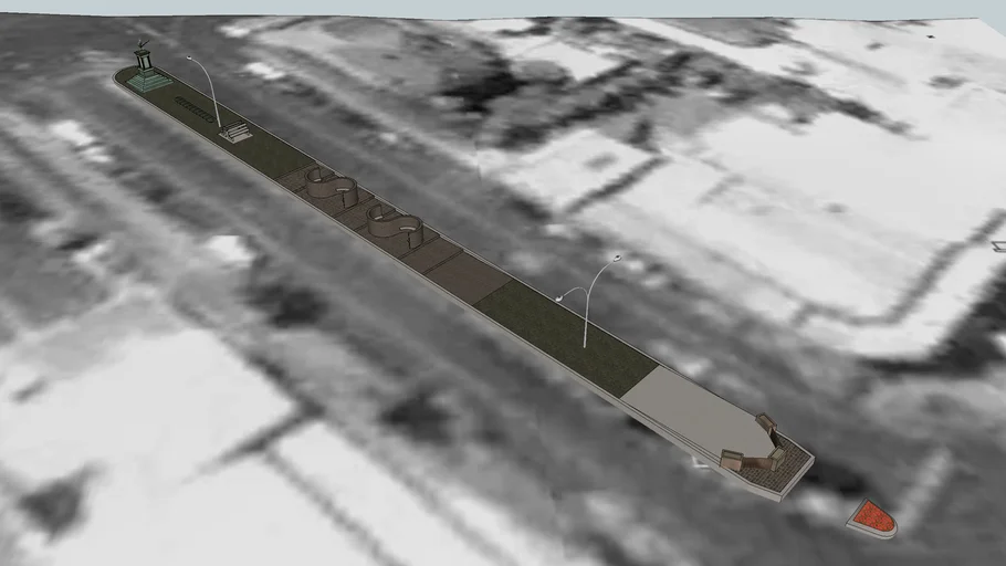 Median Strip, Kenrick Street, Te Aroha | 3D Warehouse