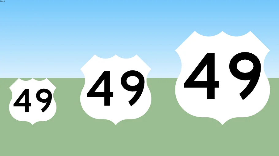 U.S. 49 Sign | 3D Warehouse
