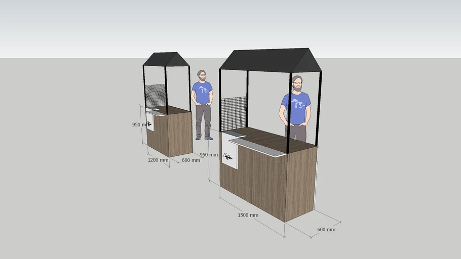 booth model a | 3D Warehouse