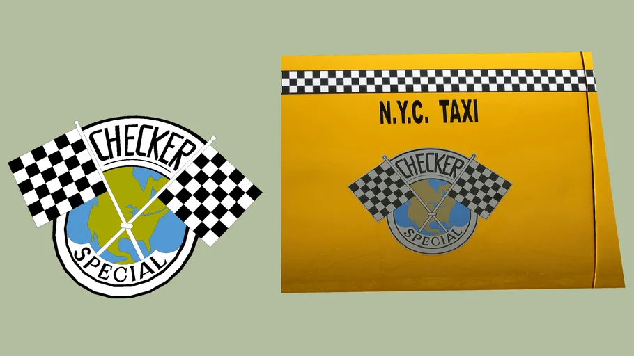 Checker Decal (for my checker cab | 3D Warehouse