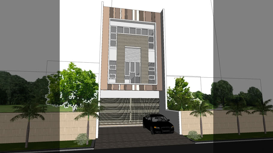 Ruko 3 Lantai | 3D Warehouse