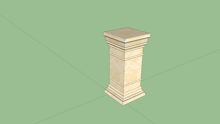 Collumn - Half size collumn or pedestal | 3D Warehouse