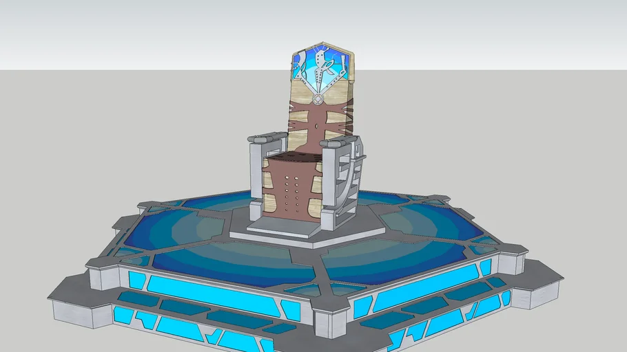 Ancient Control Chair (With full platform) | 3D Warehouse