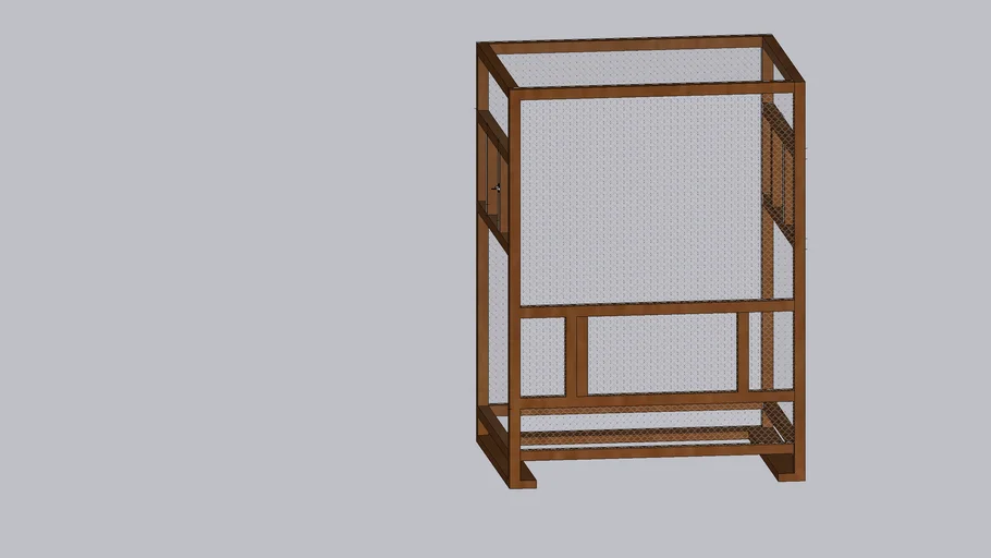 Bird Cage without Bottom Slidable Tray | 3D Warehouse