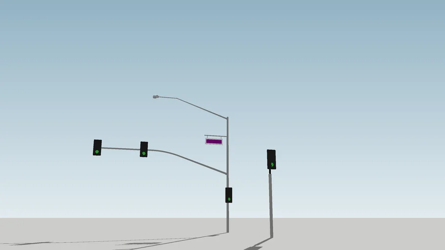 random traffic light 3 | 3D Warehouse