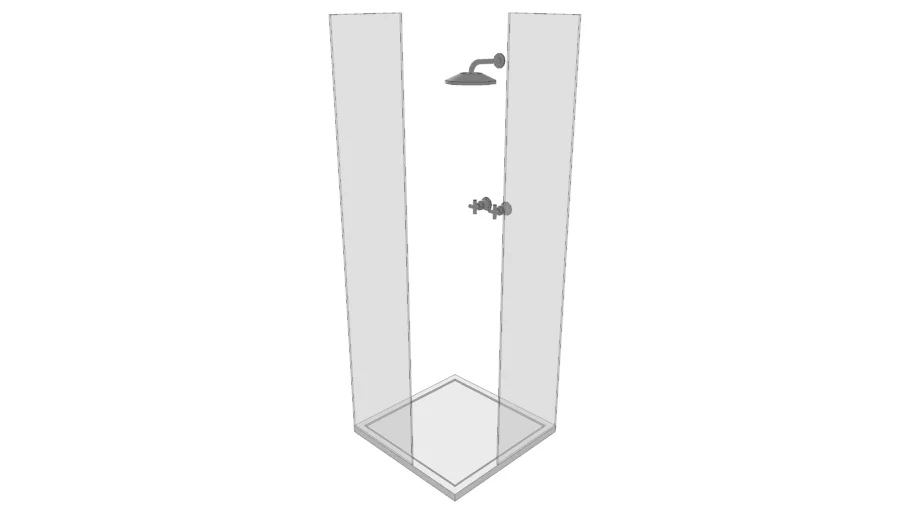 angle_shower_box | 3D Warehouse