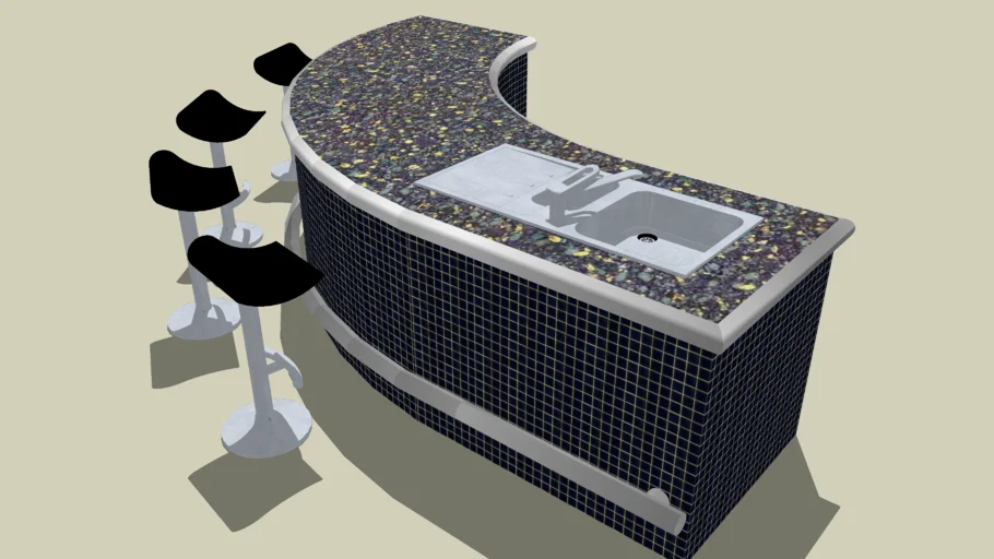 kitchen bench | 3D Warehouse