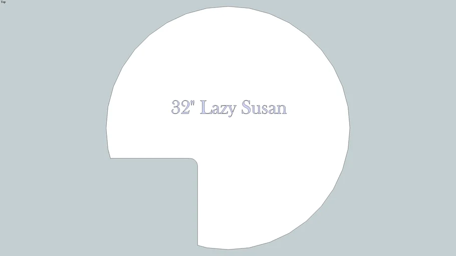 32' Rev-A-Shelf Lazy Susan - 2D | 3D Warehouse