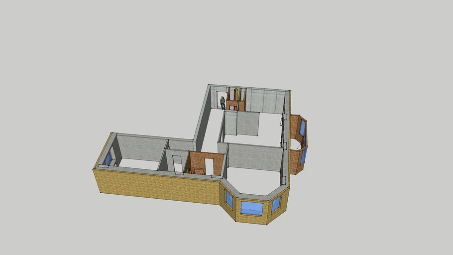 Russia, Reutov, Octyabrya st., 28 (2-bedroom flat) | 3D Warehouse