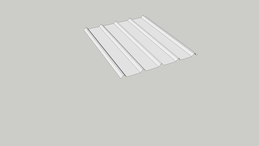 Lamina Troquelada E-76 para techo | 3D Warehouse