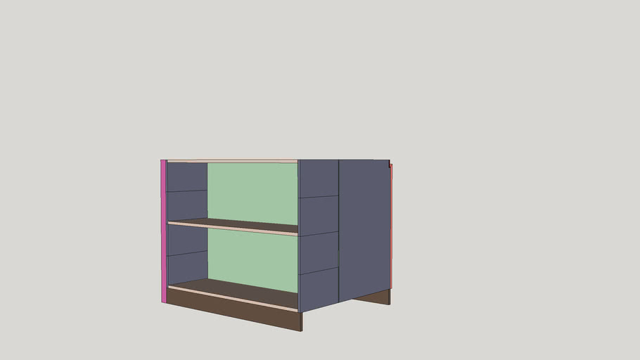 BASE_CORNER_900H_100B_700Dto900D_450W_C | 3D Warehouse