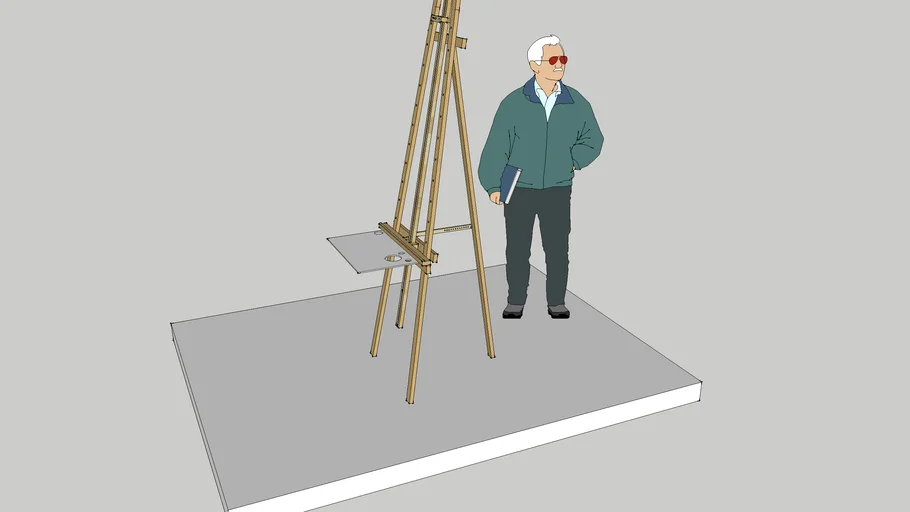 easel, мальберт | 3D Warehouse