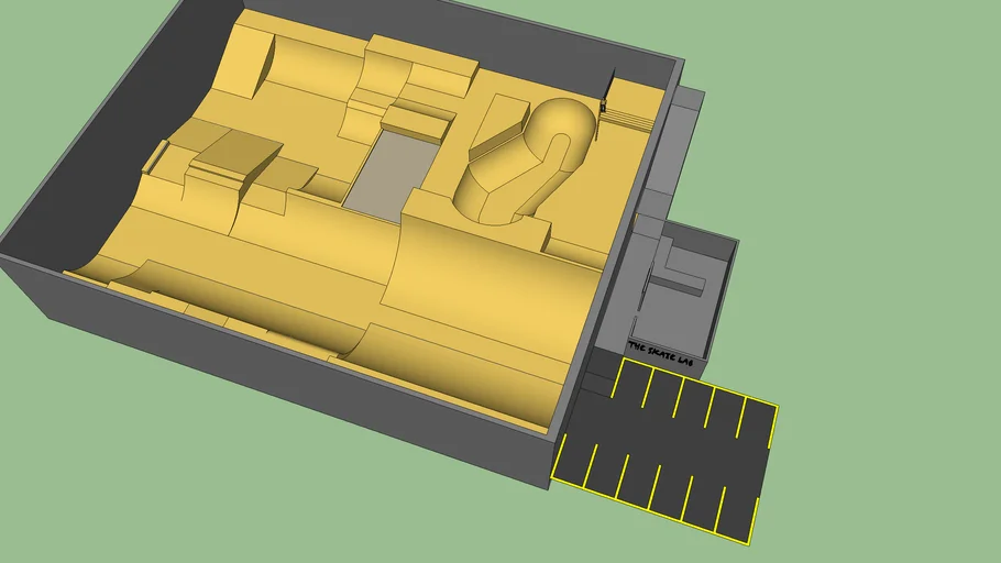 Massive indoor skatepark (The Skate Lab) | 3D Warehouse