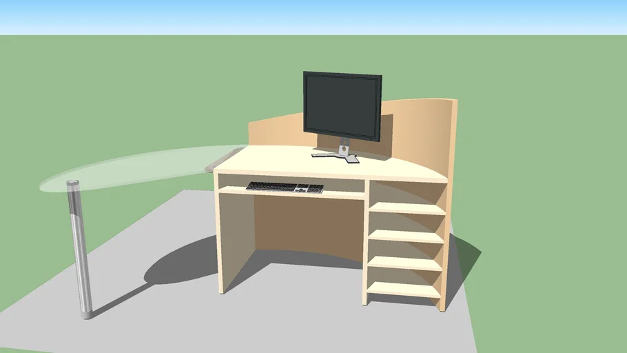 Computer station | 3D Warehouse