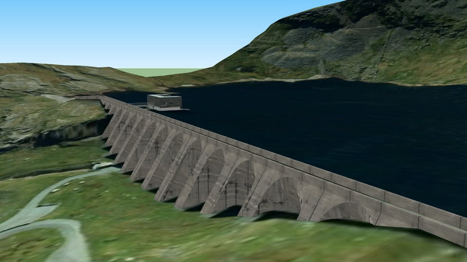 Llyn Stwlan Dam, Gwynedd, North Wales | 3D Warehouse