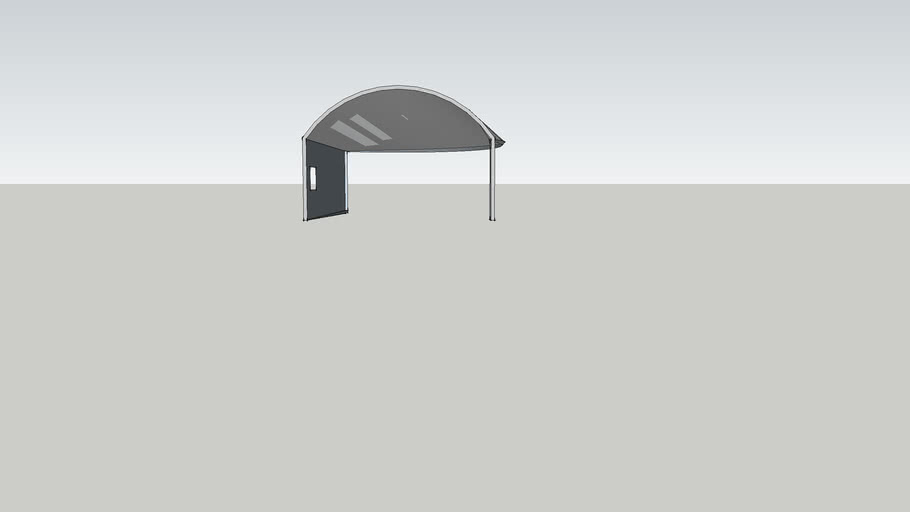 Curved Roof Structure | 3D Warehouse