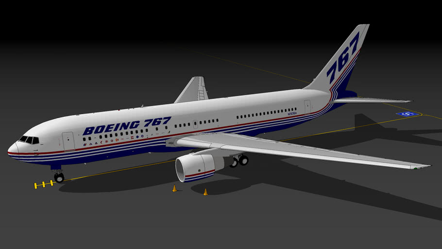 Boeing 767-200 'Rollout' (1981) | 3D Warehouse
