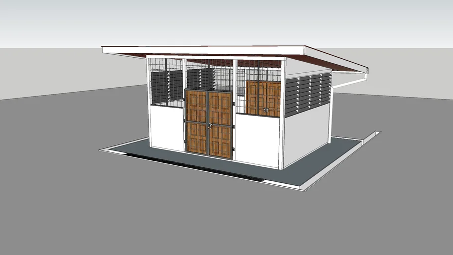 Genset / Power House Small 4x5 | 3D Warehouse