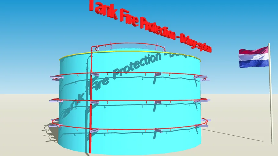 Tank Fire protection - Deluge system | 3D Warehouse