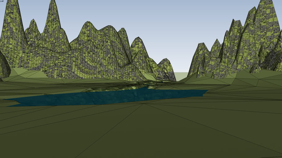 hidden valley in the mountains | 3D Warehouse