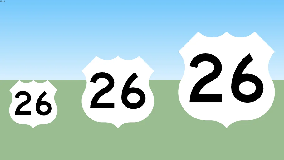 U.S. 26 Sign | 3D Warehouse