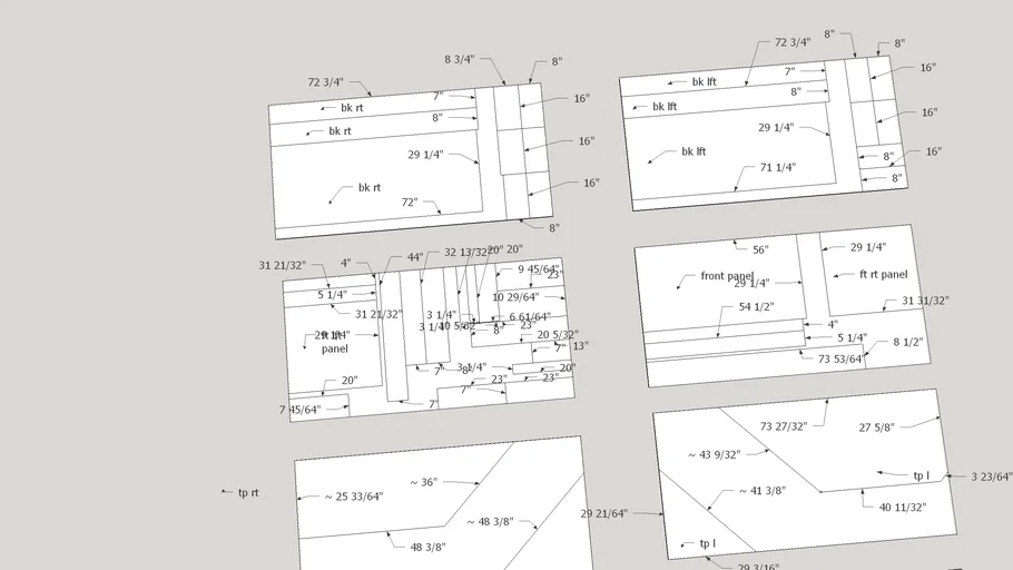 Turtle tank layout with measurements | 3D Warehouse