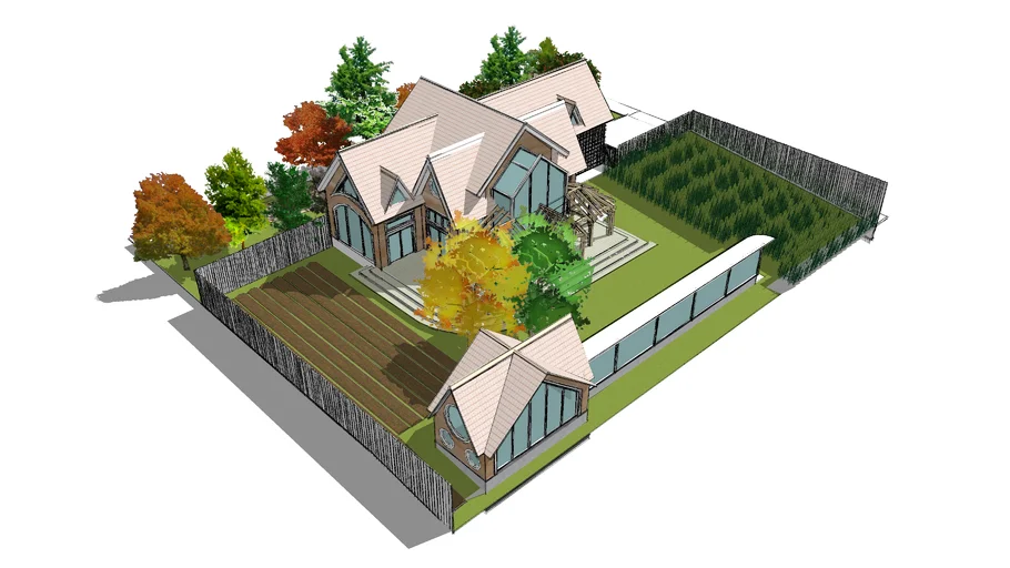 Irish Rammed Earth, 2-3 Bedroom Home V5 | 3D Warehouse