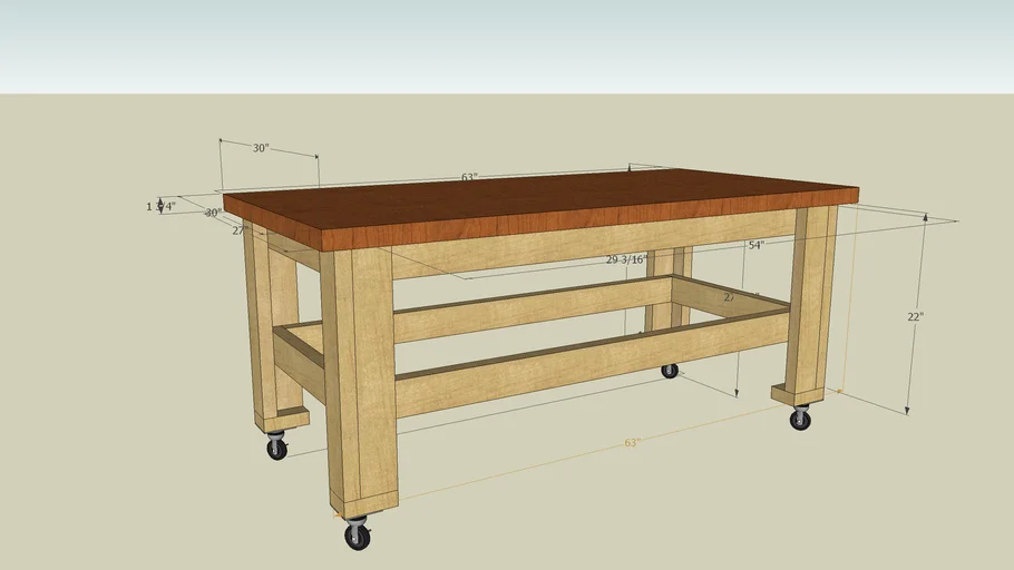 Assembly Table | 3D Warehouse