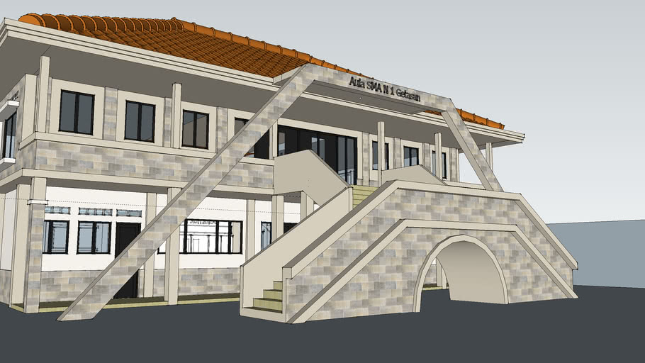 gedung sekolah unfinished | 3D Warehouse