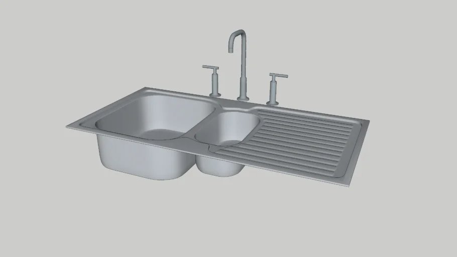 Kitchen Sink-01 (Vray ready) | 3D Warehouse