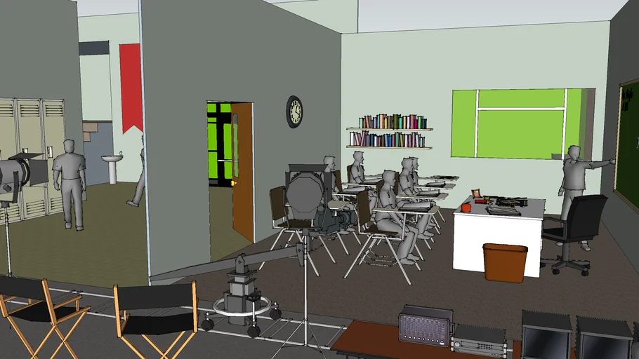 Movie Set (Highschool) | 3D Warehouse