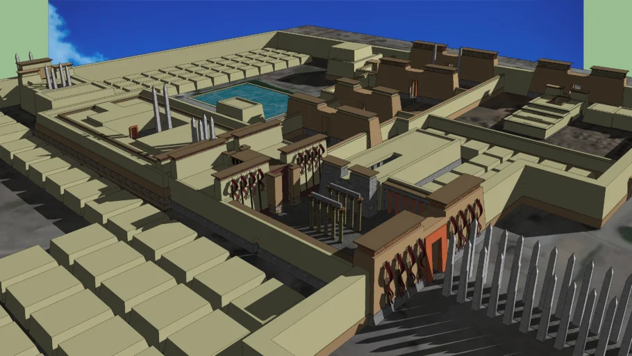 Temple Of Karnak Reconstruction