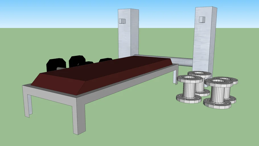 gym bench | 3D Warehouse