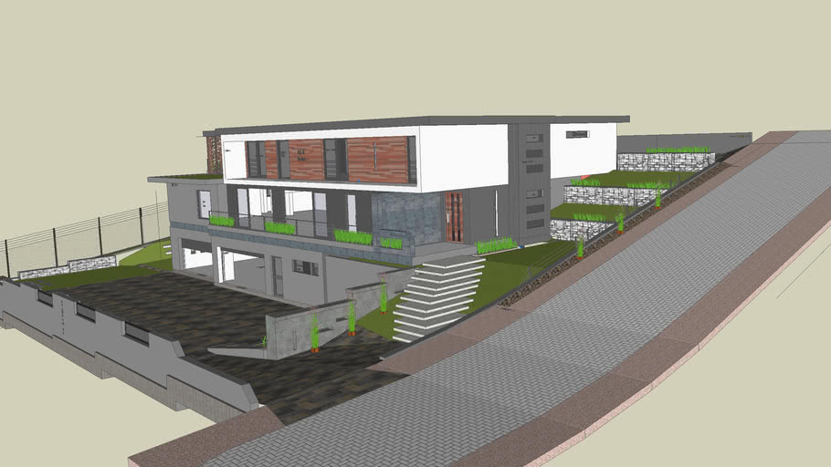 Hillside Home 15 deg Slope | 3D Warehouse