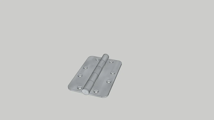 75mm Butt Hinge | 3D Warehouse