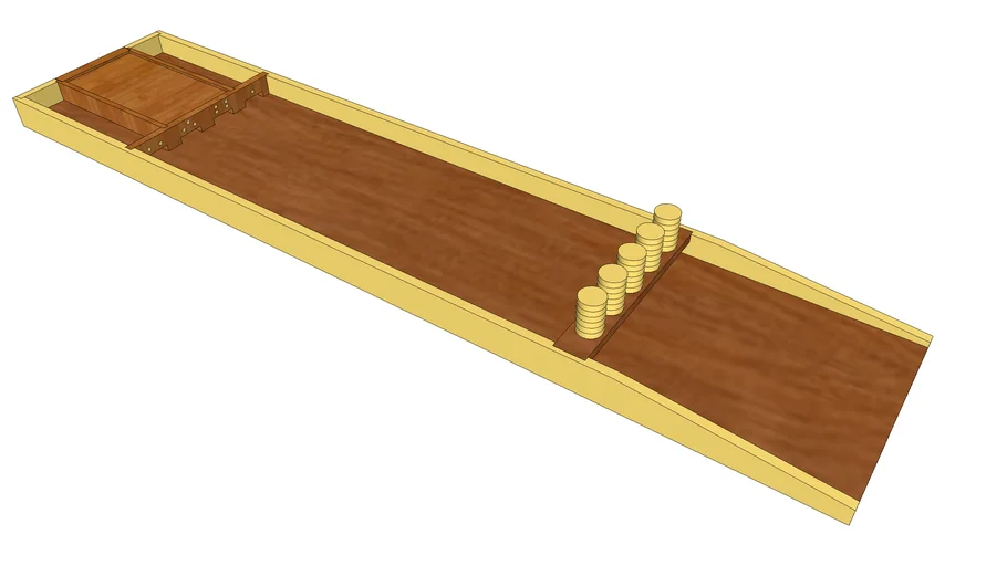 Sjoelbak Board (dutch shuffle board) | 3D Warehouse